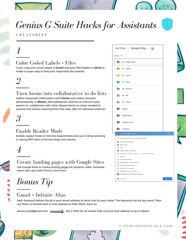 On-demand Webinar: Genius G Suite Hacks for Assistants - The Officials
