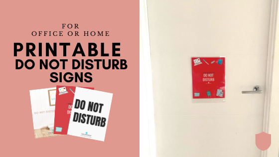 Printable Do Not Disturb Signs The Officials