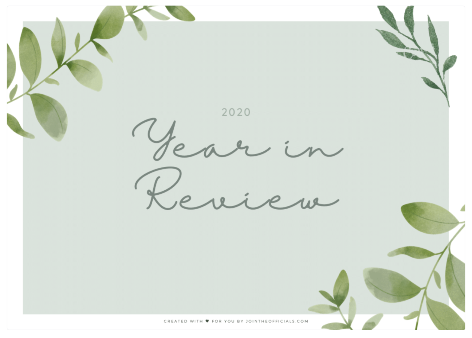 Are resolutions dead? Plus a free Year in Review template. - The Officials