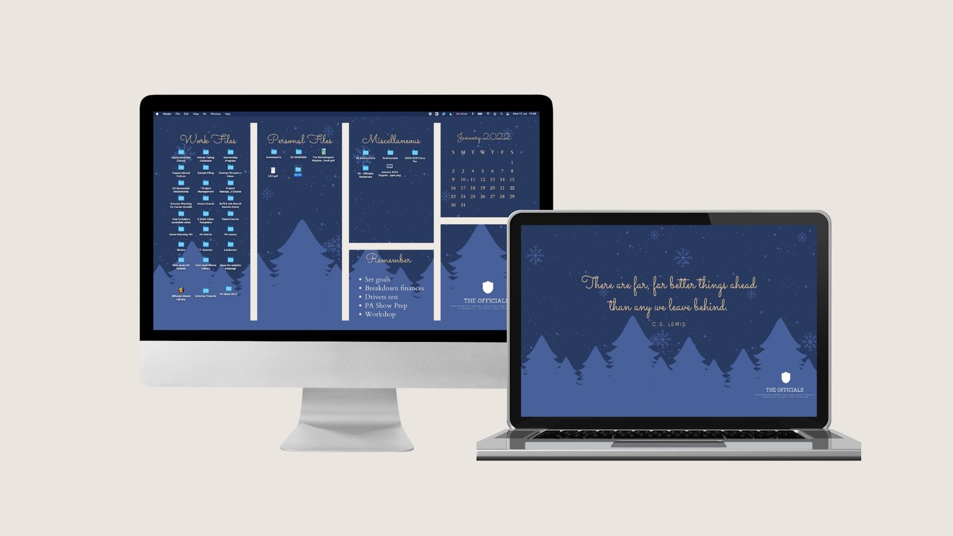 Freebie: Organize your desktop with these digital desktop wallpaper ...