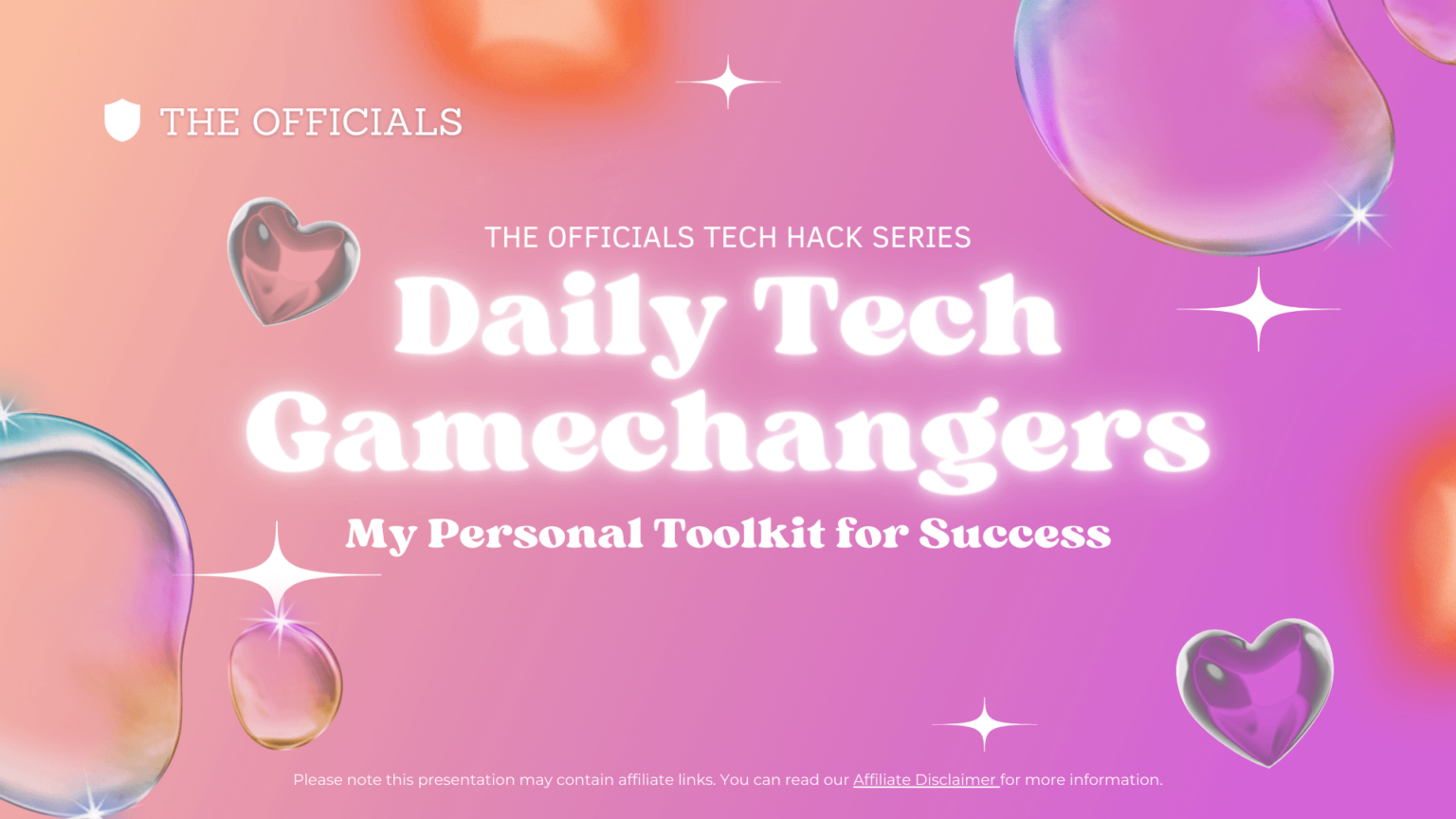 Tech Hack - Daily Tech Game Changers: My Personal Toolkit for Success ...